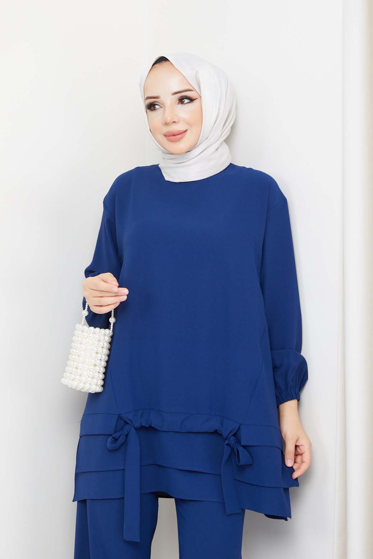 Ahu Takım 4728 - Lacivert | Moda Mesra